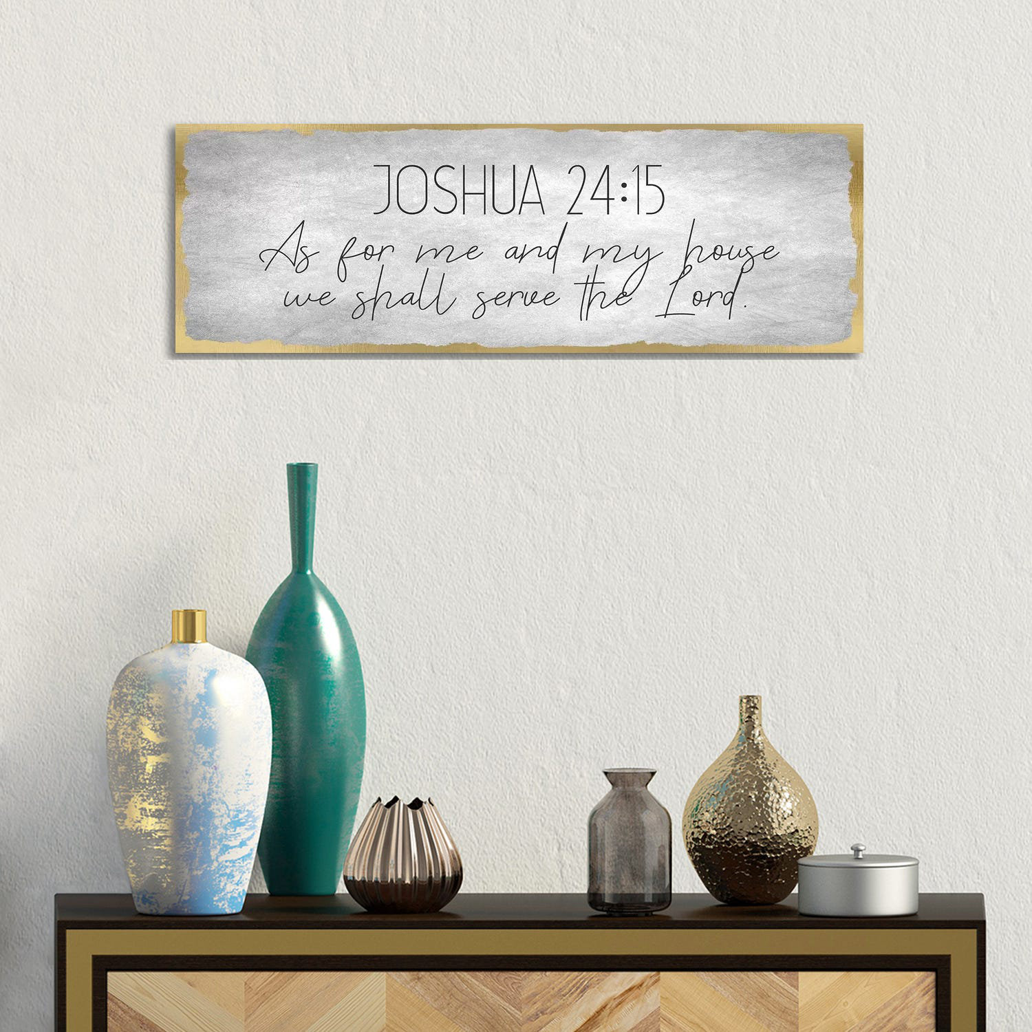 Happy Larry Joshua 24:15 On Foil KAL206-1PC3 | Wayfair.co.uk