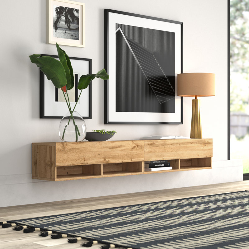 Mercury Row Dolton Floating TV Stand for TVs up to 88" & Reviews ...