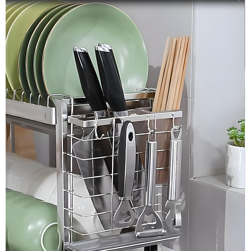 LIYONG Stainless Steel Countertop Dish Rack | Wayfair