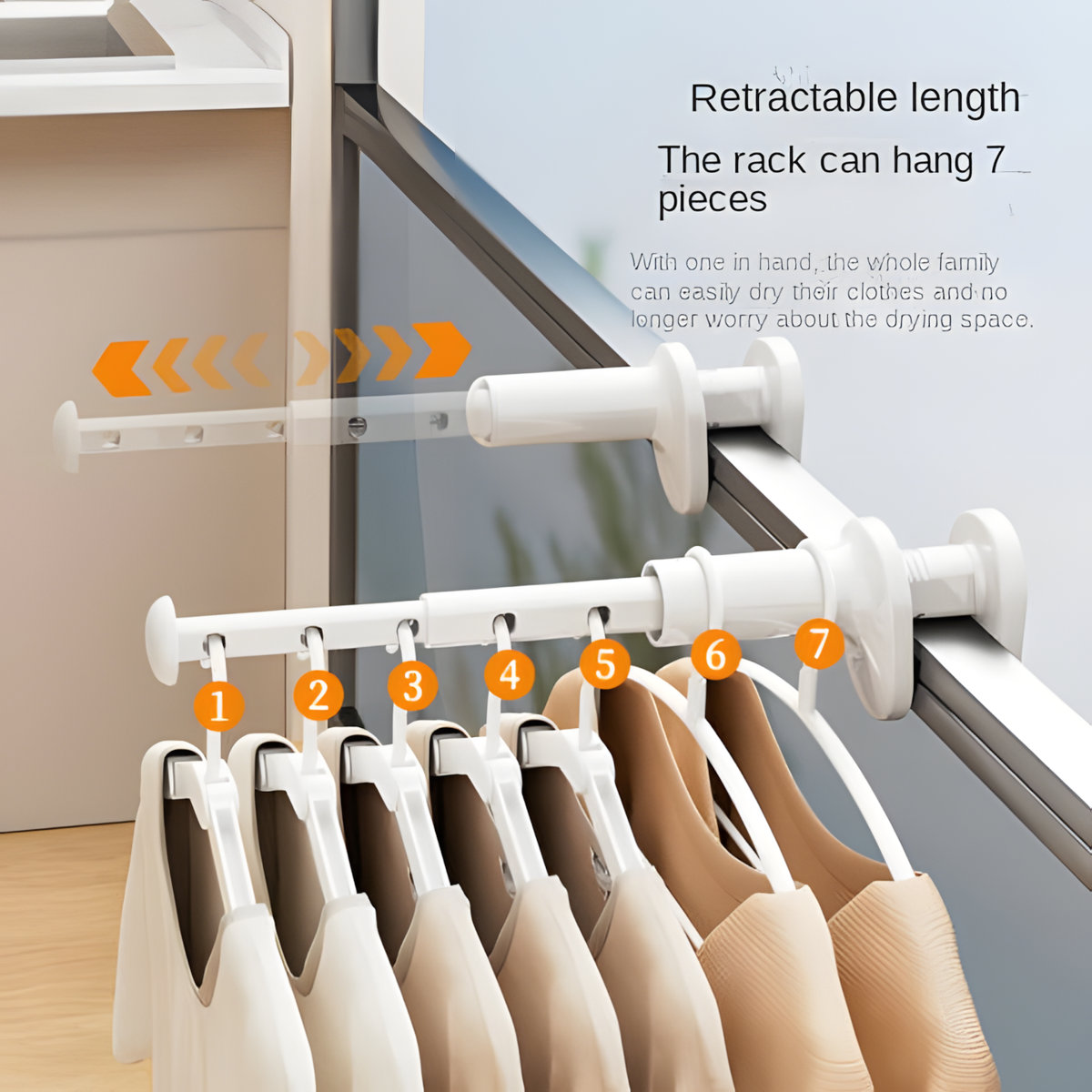 Latitude Run® Portable Travel Clothes Drying Rack, Adjustable No-Drill ...