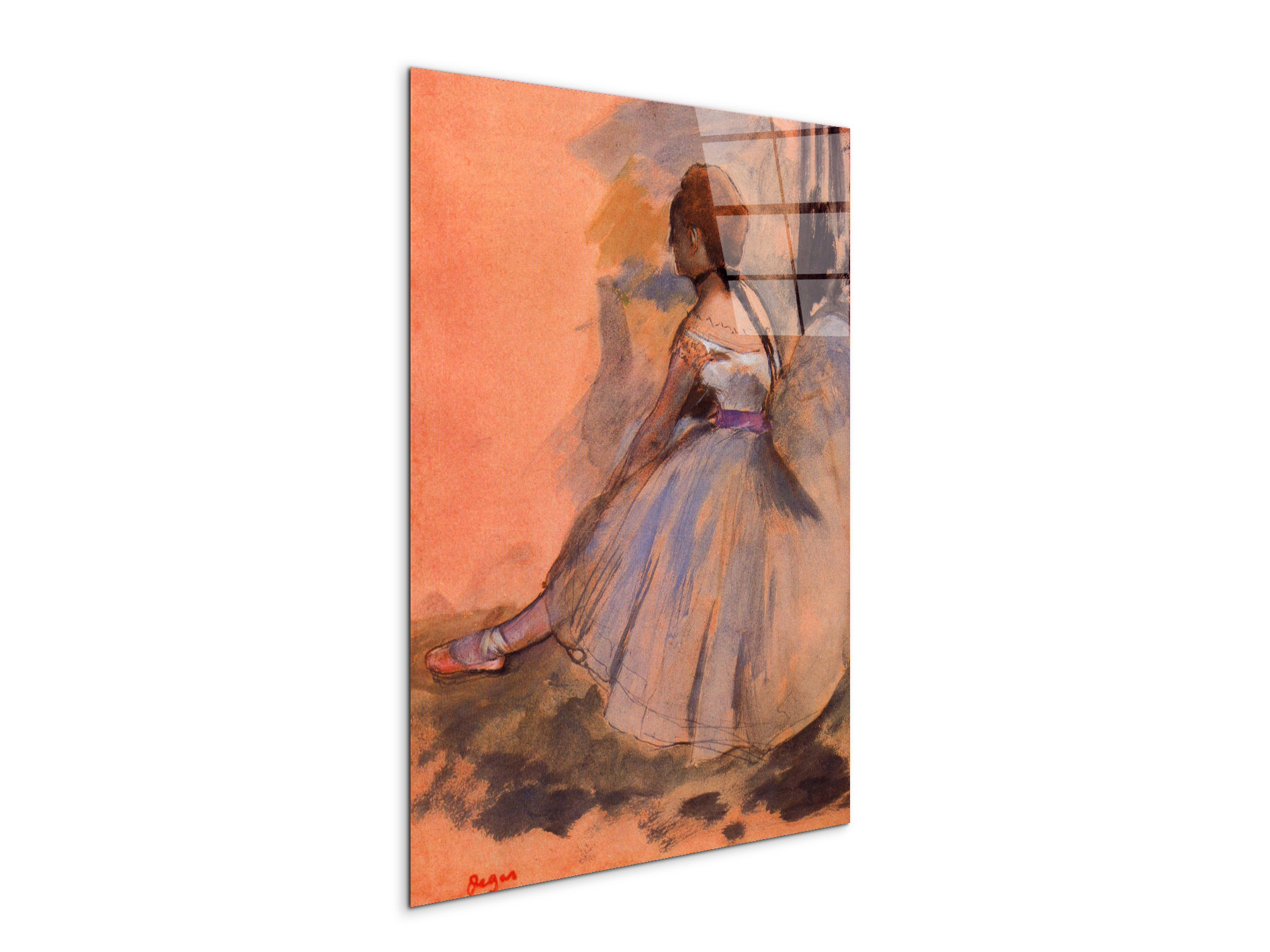 Lark Manor Sitting dancer with extended left leg By Degas Edgar 80cm H ...