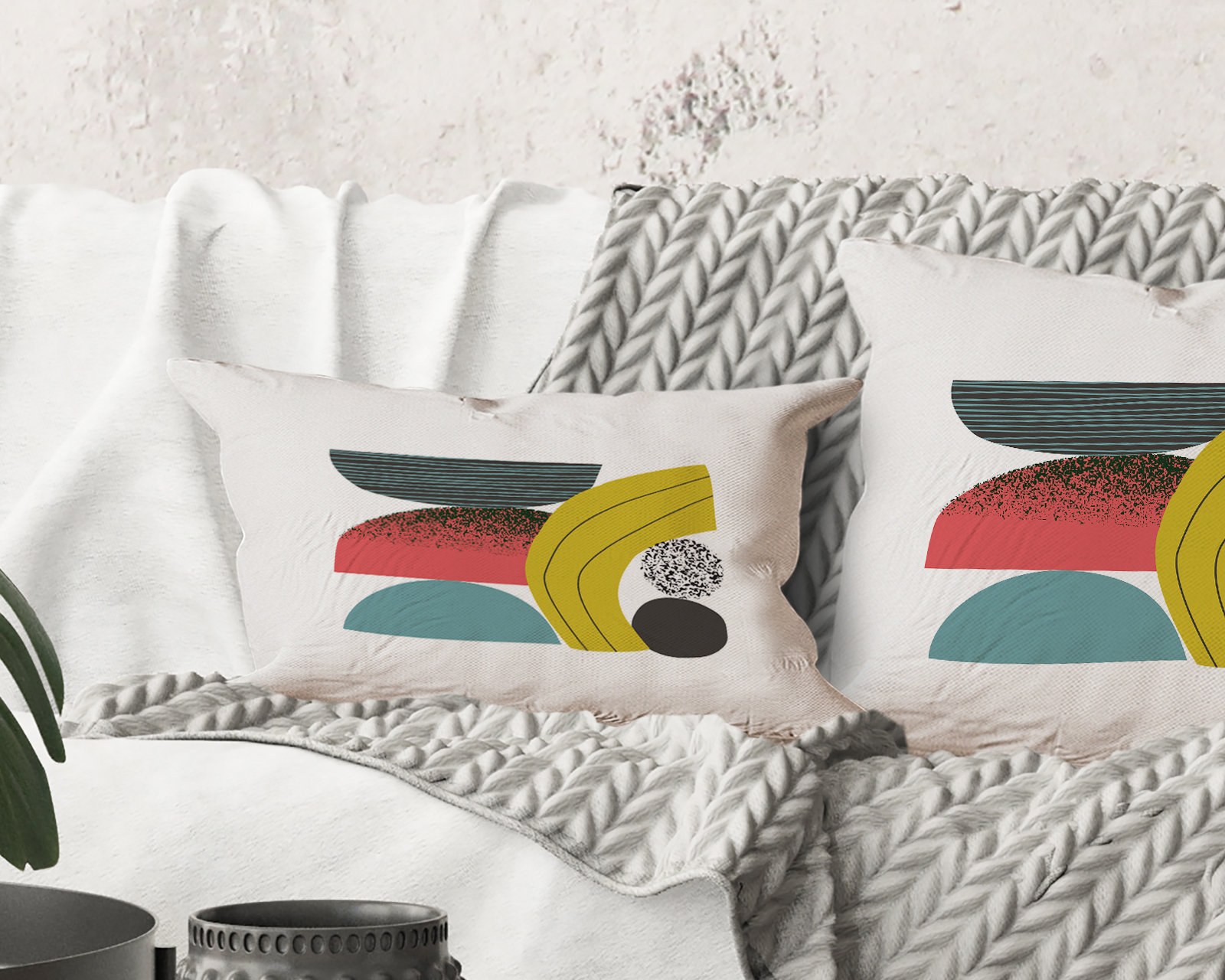 Design Art Rectangle,Colorful Geometric Abstract Art Collage II ...