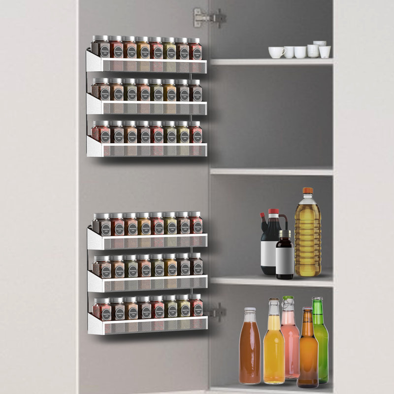 Prep & Savour 2 Pack Spice Rack Organizer, 3 Tier Counter-Top Stand Or ...