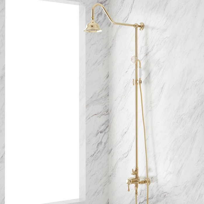 Signature Hardware Alliston Pressure Balanced Shower System with Shower ...