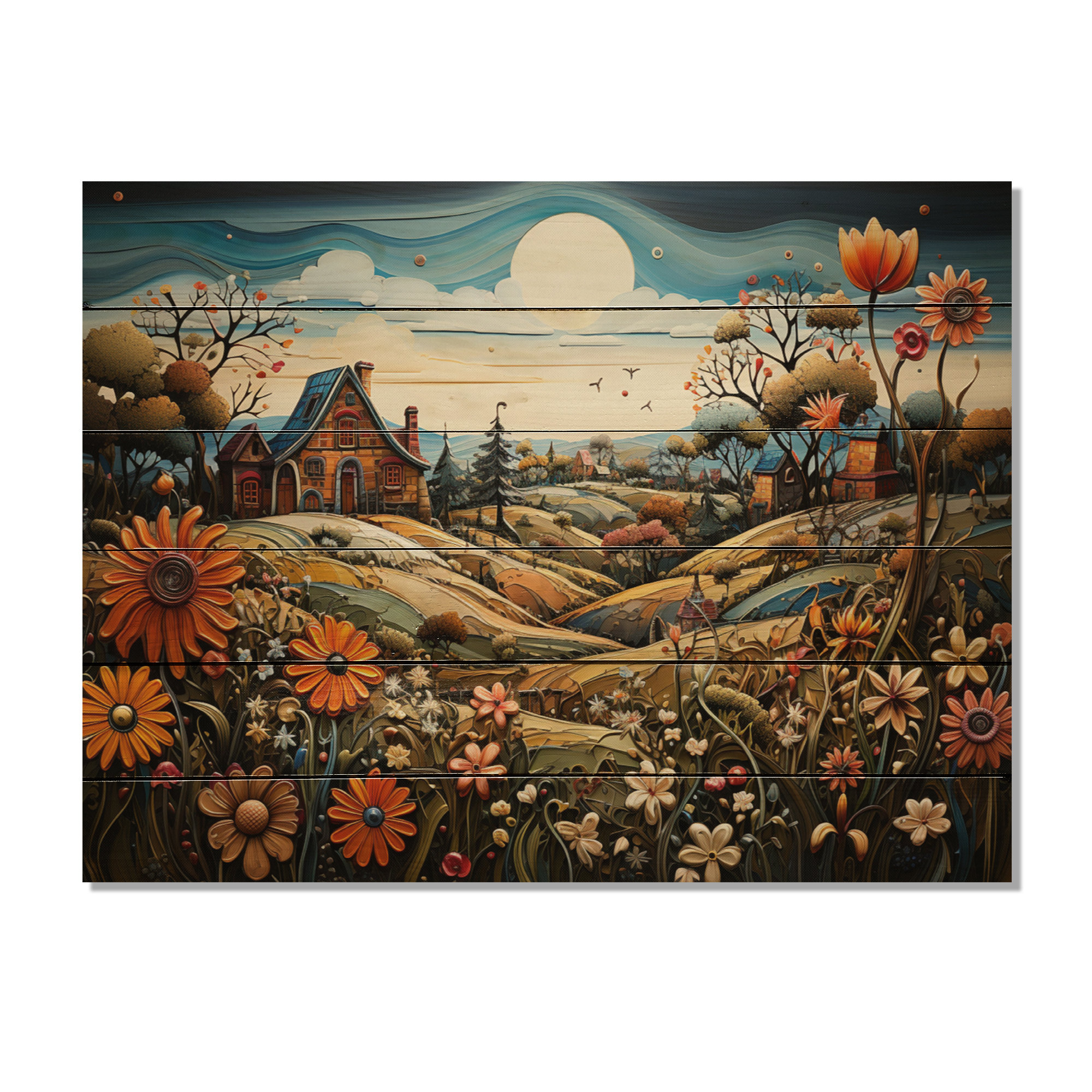 Red Barrel Studio® Latissa Farmstead Whimsy On Wood Print | Wayfair