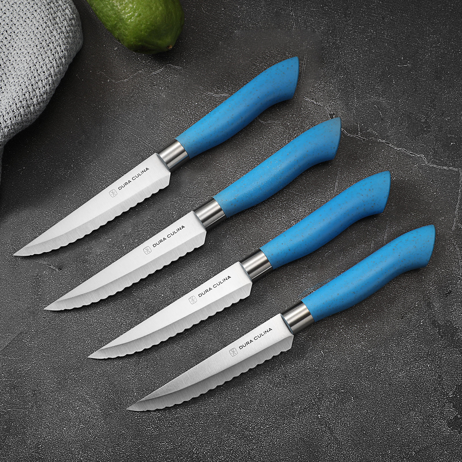 Duraliving Dura Living ECOCUT 8 Piece High Carbon Stainless Steel Steak ...
