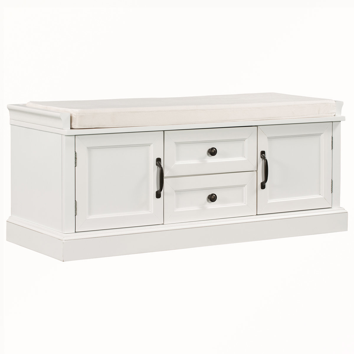 Red Barrel Studio® Seletha Vintage Storage Stool: Storage Bench With ...