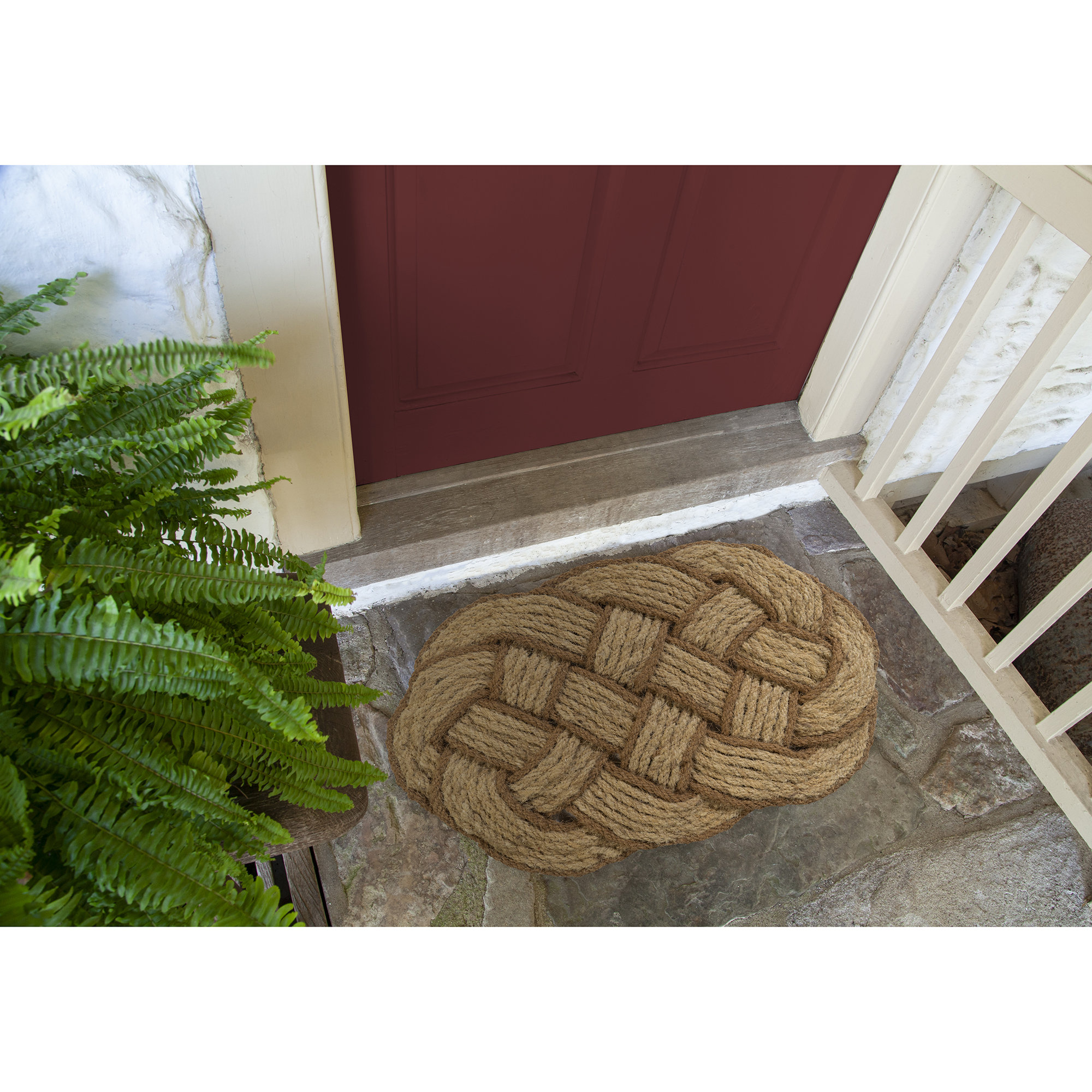 Entryways Handwoven Doormat - Braided | Wayfair