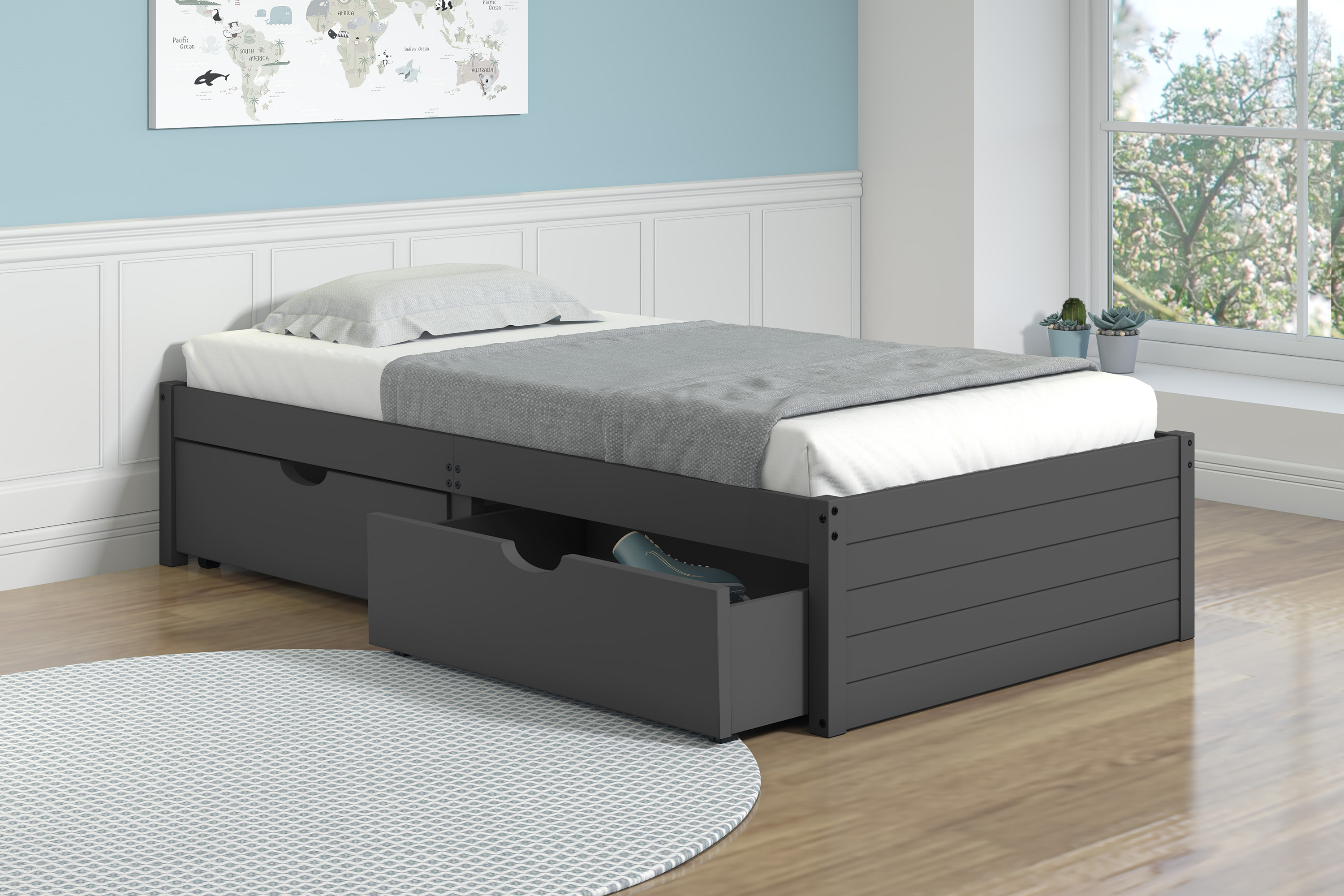 Harriet Bee Collings Twin Solid Wood Platform Bed - Wayfair Canada
