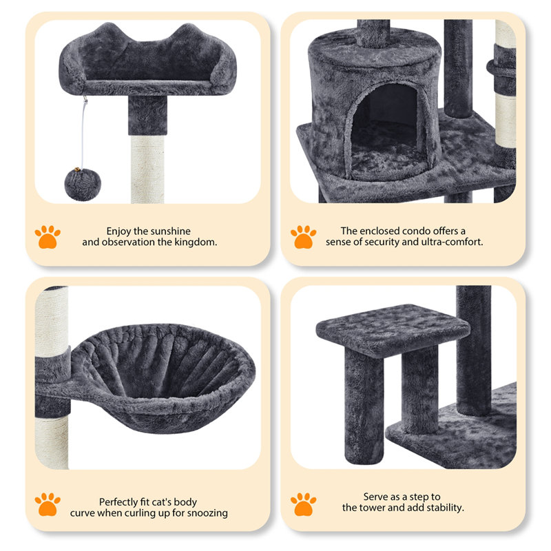 Tucker Murphy Pet™ 57" Danas Cat Condo & Reviews | Wayfair