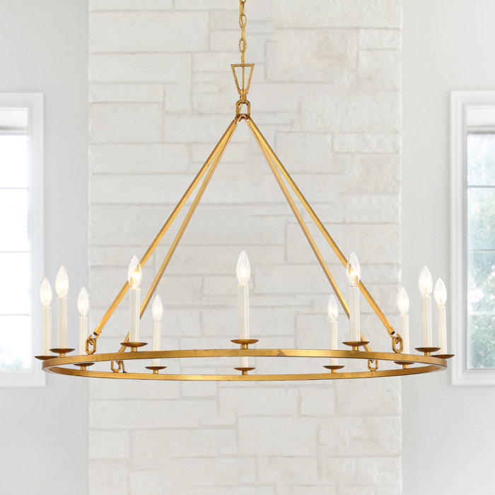 Gracie Oaks Zakery 12 - Light Dimmable Chandelier & Reviews | Wayfair