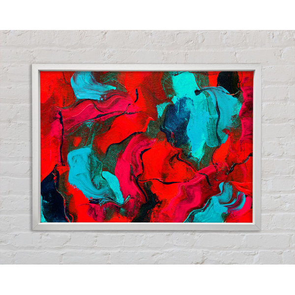 Bright Star The Red And Blue Splodge - Print | Wayfair.co.uk