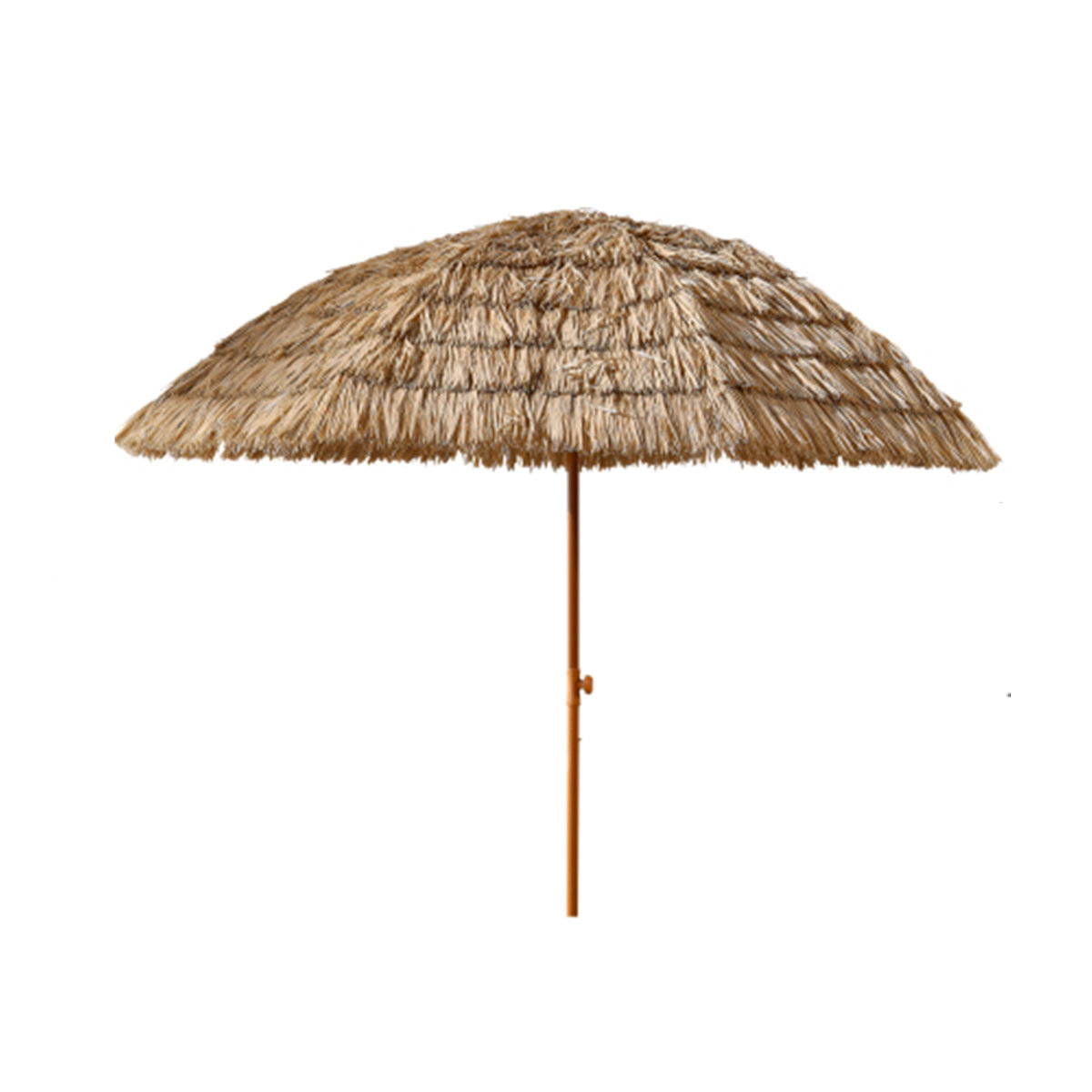 Arlmont & Co. 8'Thatch Patio Tiki Umbrella Tropical Palapa Raffia Tiki ...