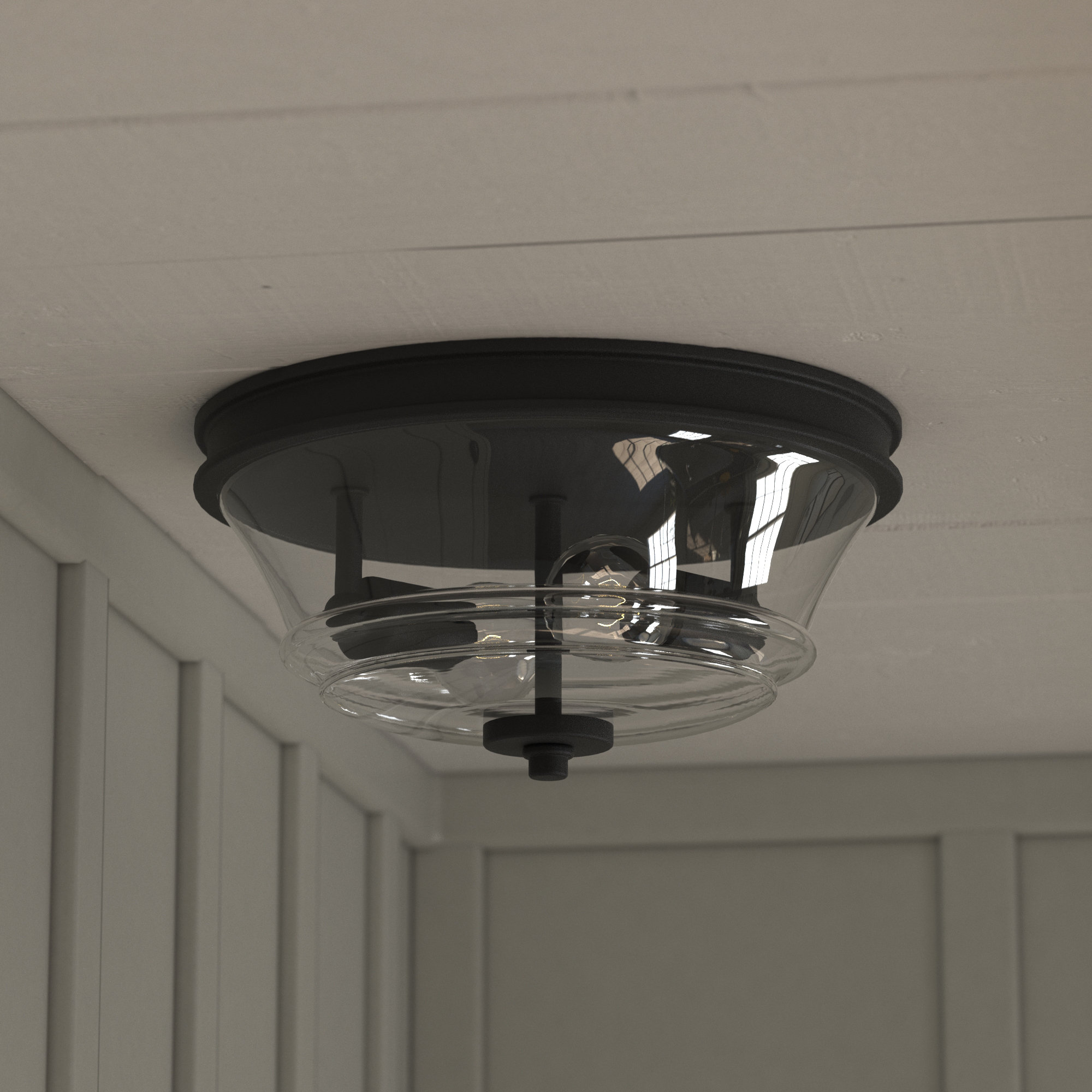Beachcrest Home™ Akini 2-Light 13" Flush Mount & Reviews | Wayfair