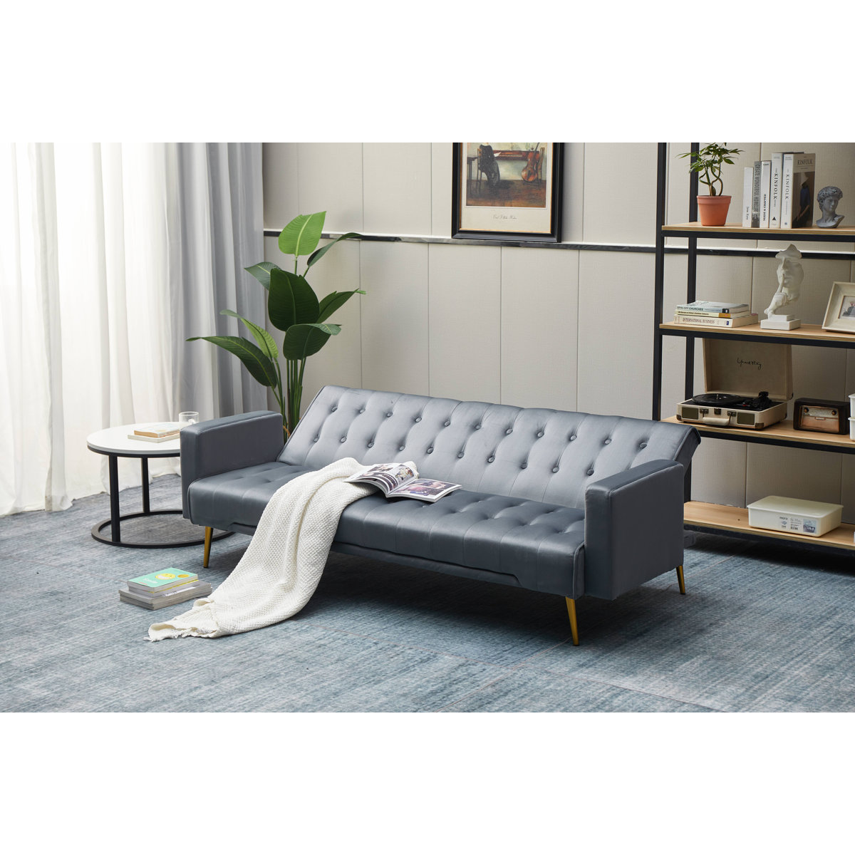 Mercer41 Amalyn 75" Square Arm Sofa Bed & Reviews | Wayfair