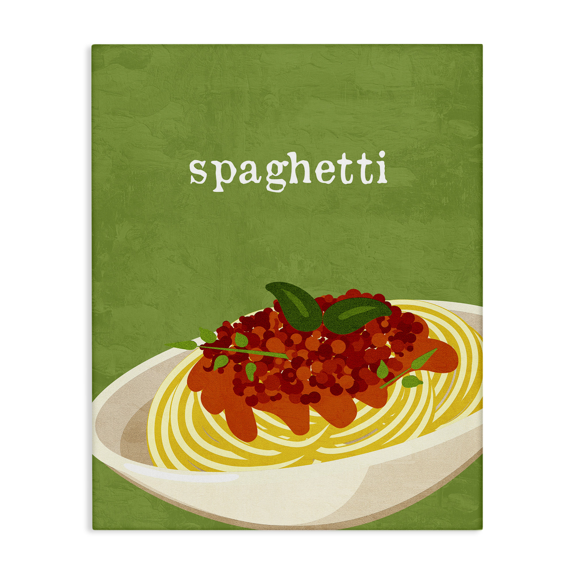 Latitude Run® Spaghetti Italian Cuisine Canvas, design by Kim Allen ...