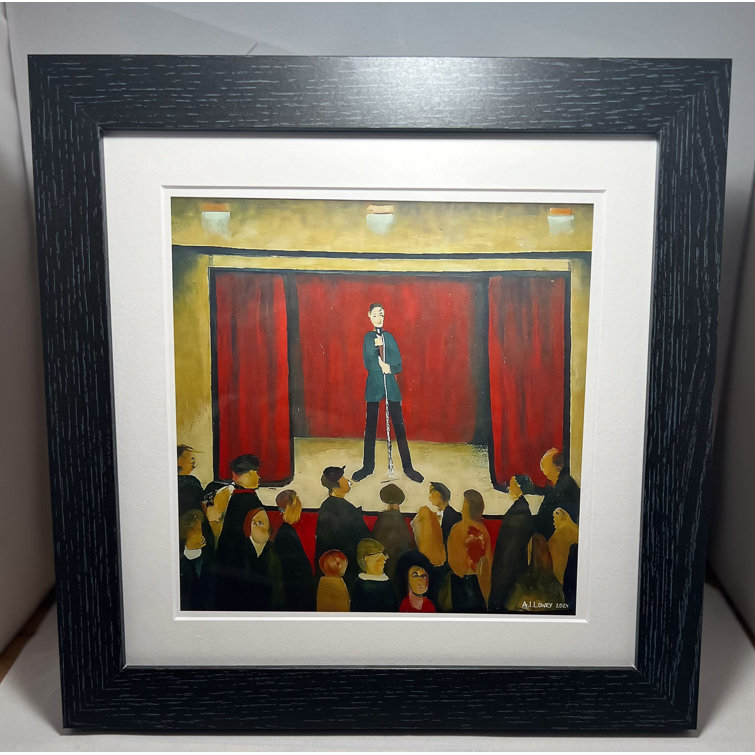 17 Stories Lowry-Style 12"/31cm Square Framed Print. Beautiful Black ...