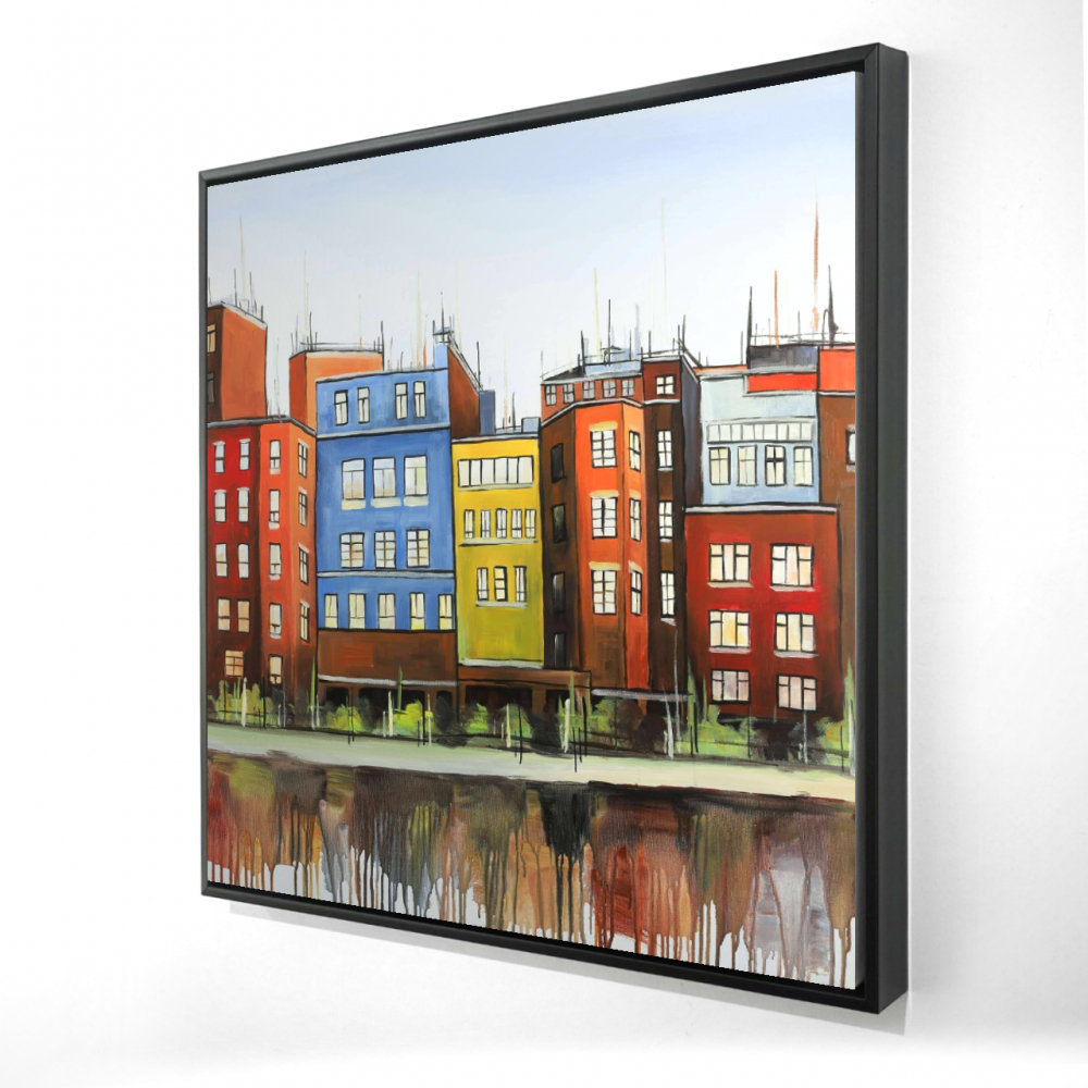Begin Edition International Inc. " Boston Colorful Buildings " | Wayfair