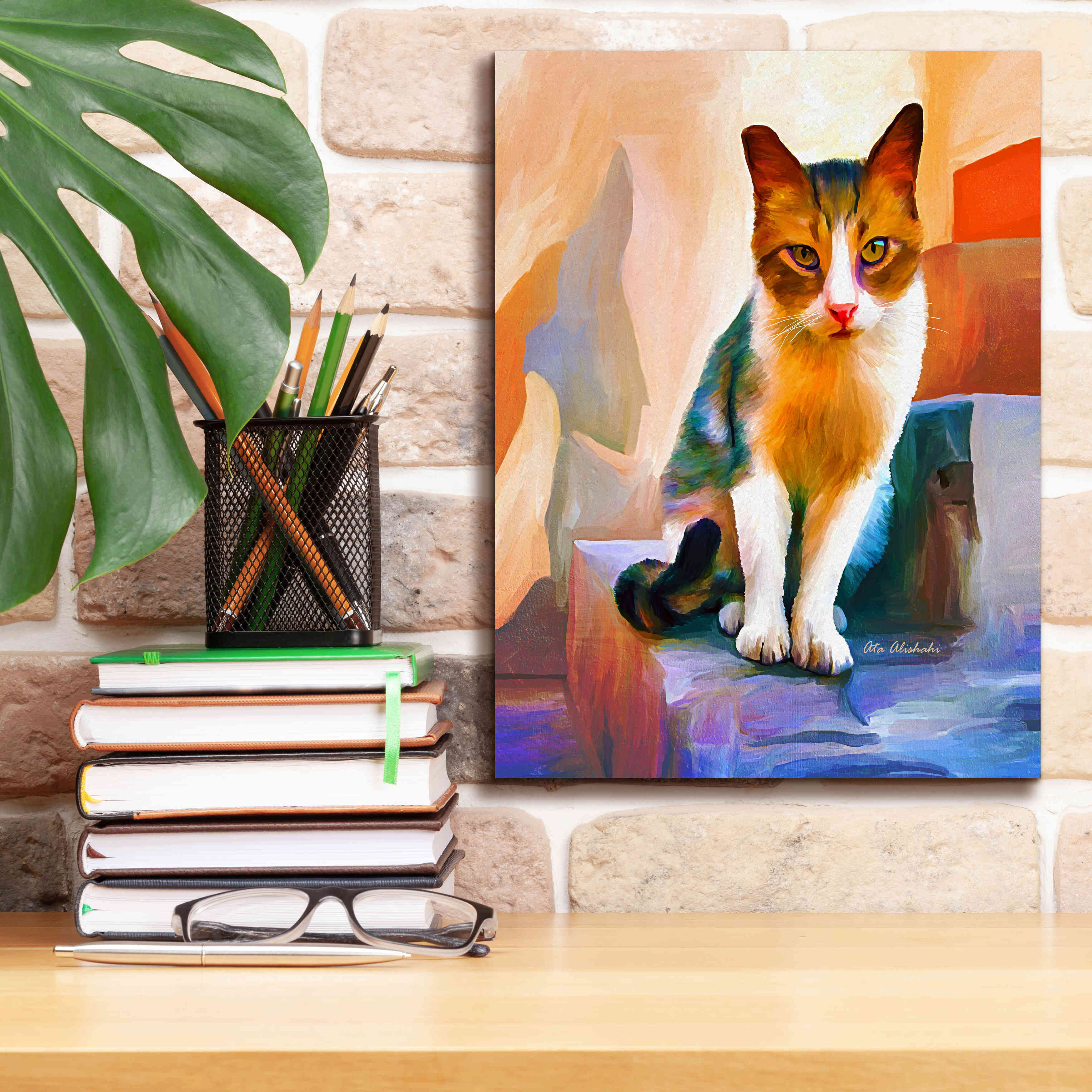 Winston Porter ''Cat 1A'' By Ata Alishahi, Giclee Canvas Wall Art, 12 ...