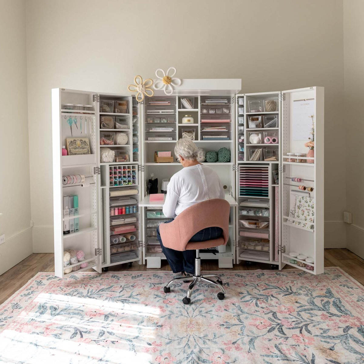 CREATE ROOM DreamBox Craft Cabinet- All-in-One Storage & Workspace ...