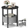 George Oliver Small Round Side Table End Table, Tall Accent Table With ...