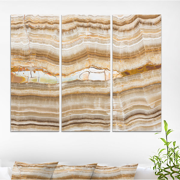 East Urban Home " Onyx Marble Decorative Stone Texture With Abstract ...
