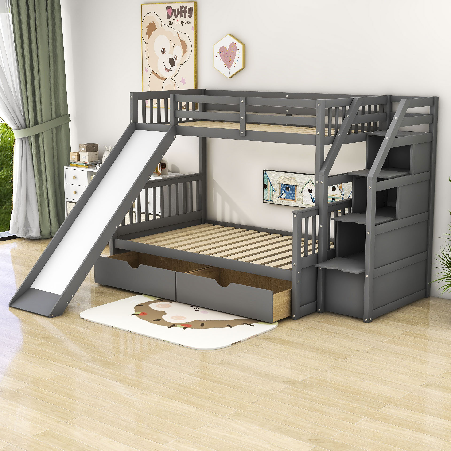 Isabelle & Max™ Bilmar Twin Over Full 2 - Drawer Standard Bunk Bed by ...