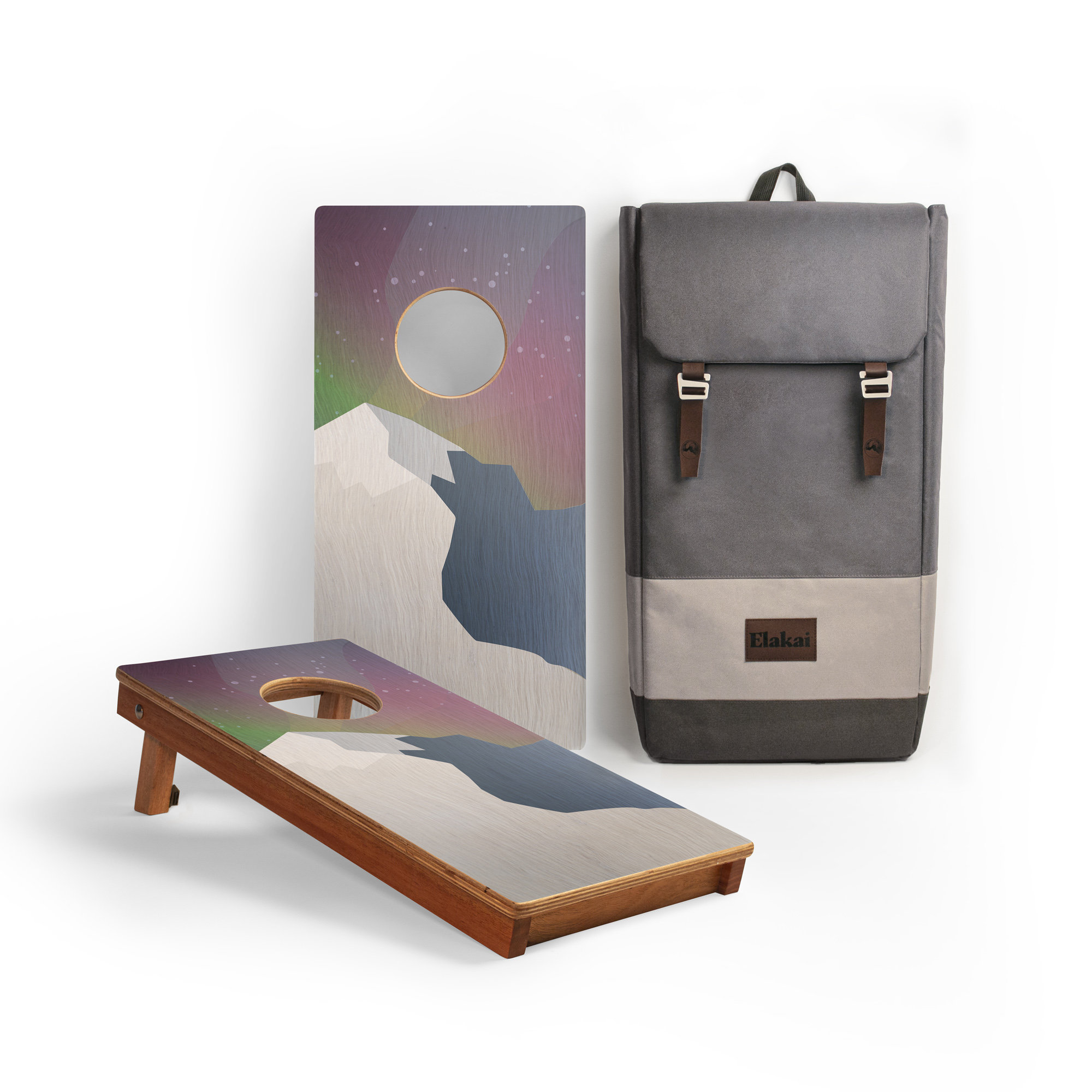Elakai 1Ft X 2Ft Aurora Compact Travel Cornhole Boards | Wayfair