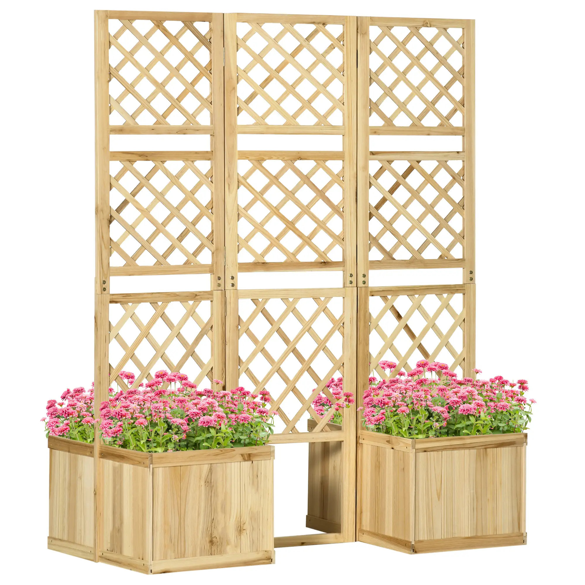 One Allium Way® Freestanding Privacy Screen - Outdoor Planter & Panel ...