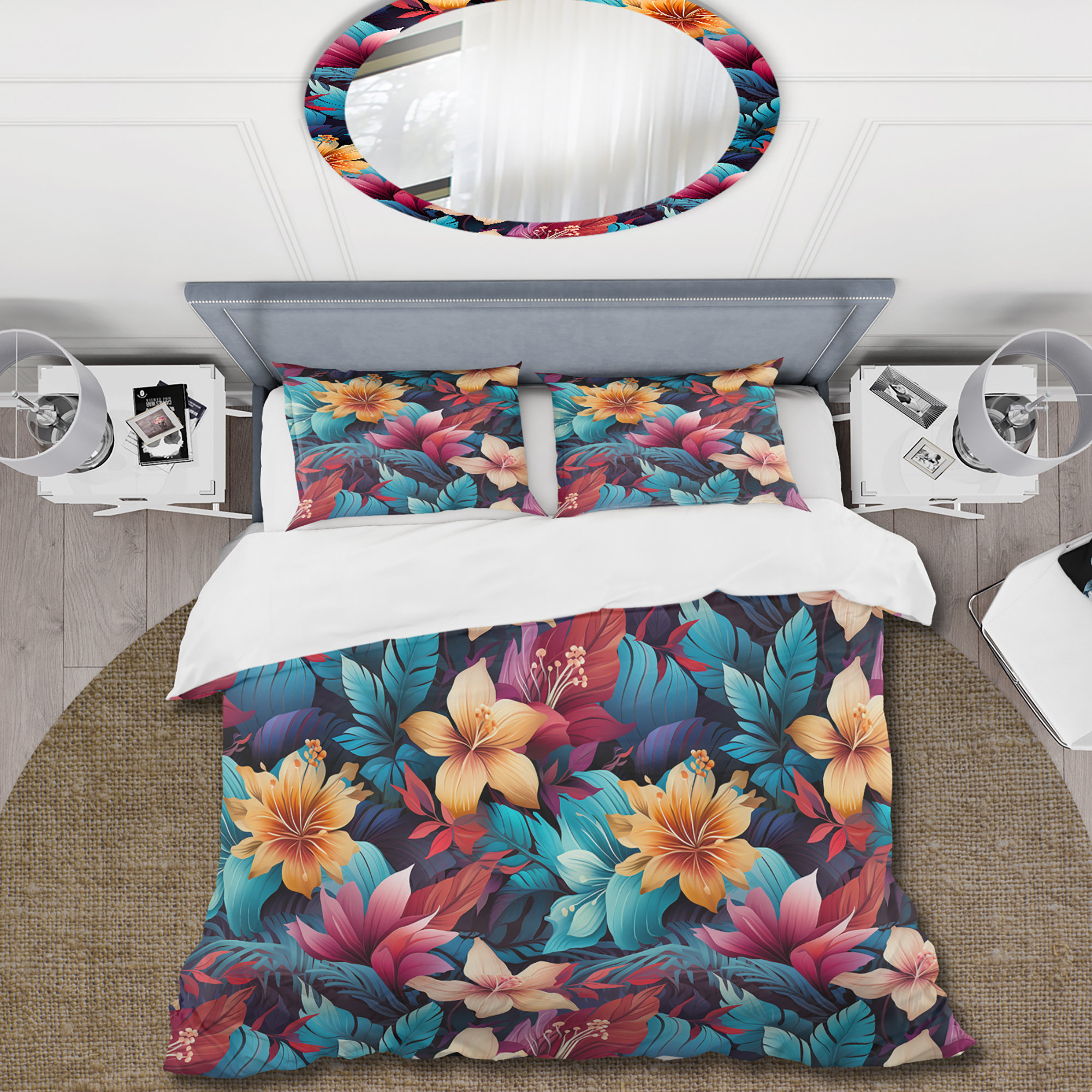 Design Art Tropical Mirage Vii Tropical Pattern - Tropical Duvet Cover ...