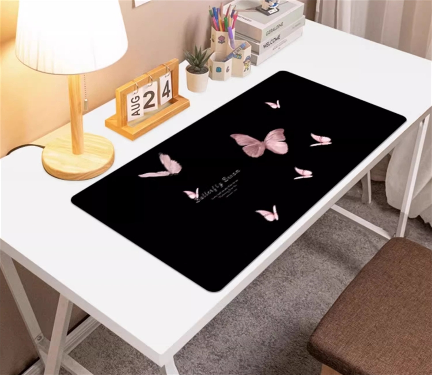 Latitude Run® Tracer Leather / Faux Leather Desk Pad | Wayfair