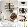 Gracie Oaks Large Black Farmhouse Chandelier, Modern Candle Chandeliers ...