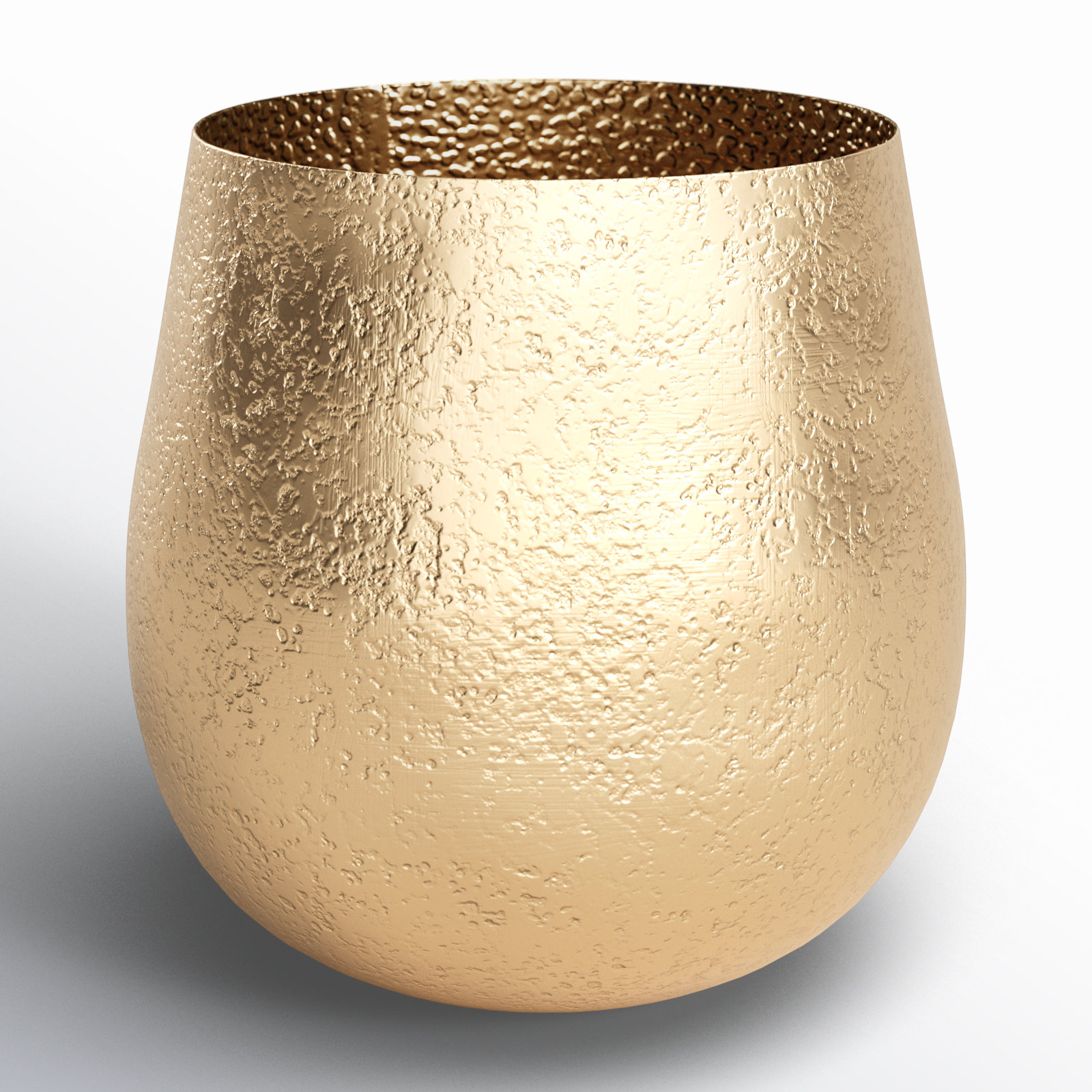 AllModern Drake Handmade Metal Pot Planter | Wayfair