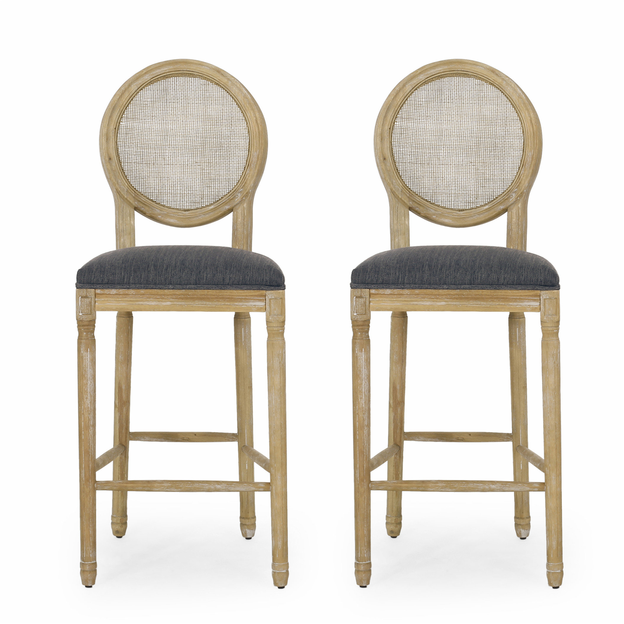 August Grove® Charming French Country Bar Stool Set with Exquisite ...