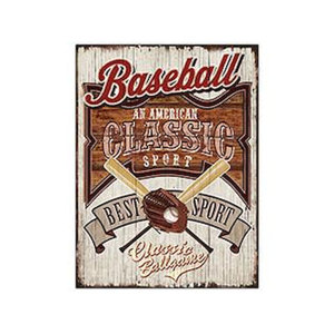Millwood Pines Baseball Wooden Sign Wall Décor | Wayfair