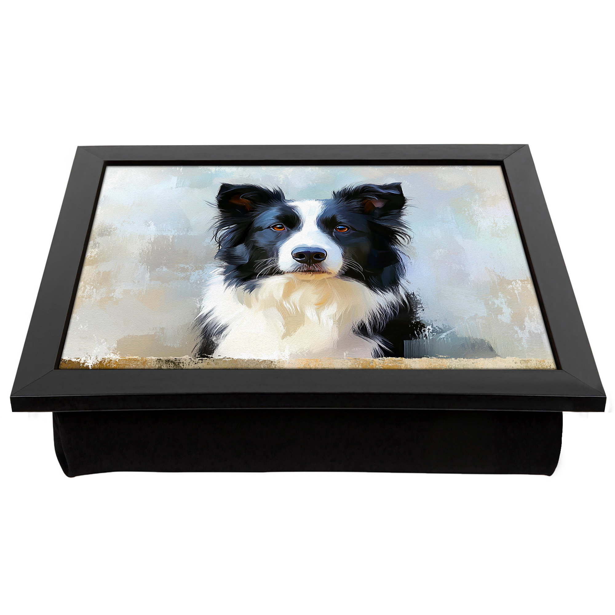 17 Stories Border Collie Dog Vol.9 Lap Tray with Cushion | Wayfair.co.uk