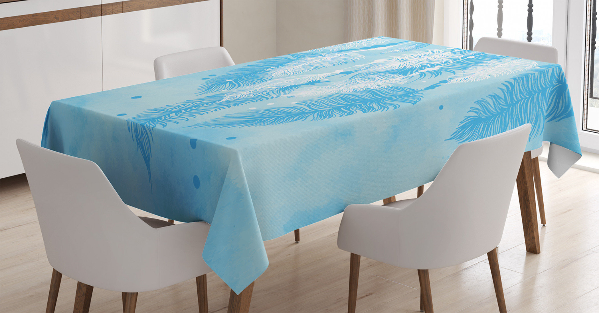 East Urban Home Tribal Tablecloth, Watercolors Style Digital Made ...