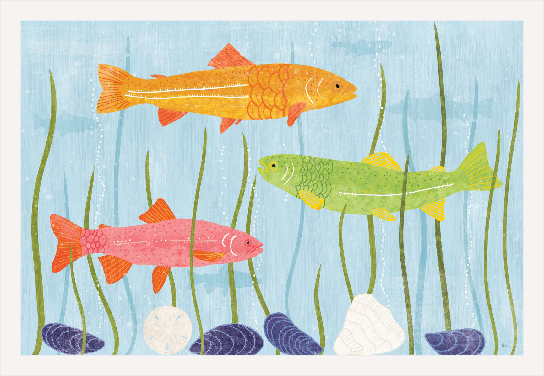 Ebern Designs Coastal Vibes I Framed On Poster Paper Print - Wayfair Canada