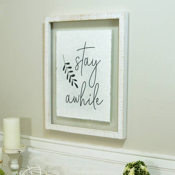 Winston Porter Agneta Words And Text Decorative Plaque / Box Sign ...