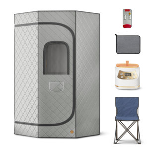 TABU Portable Sauna Box For Home, Full Body Steamer Sauna Box With 3l ...