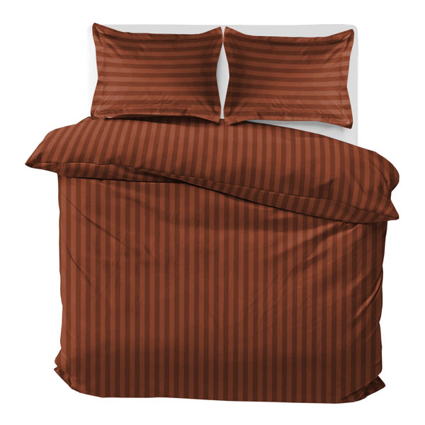 SUPREME BEDDING LTD 100% Microfiber Premium Quality Striped Duvet Cover ...