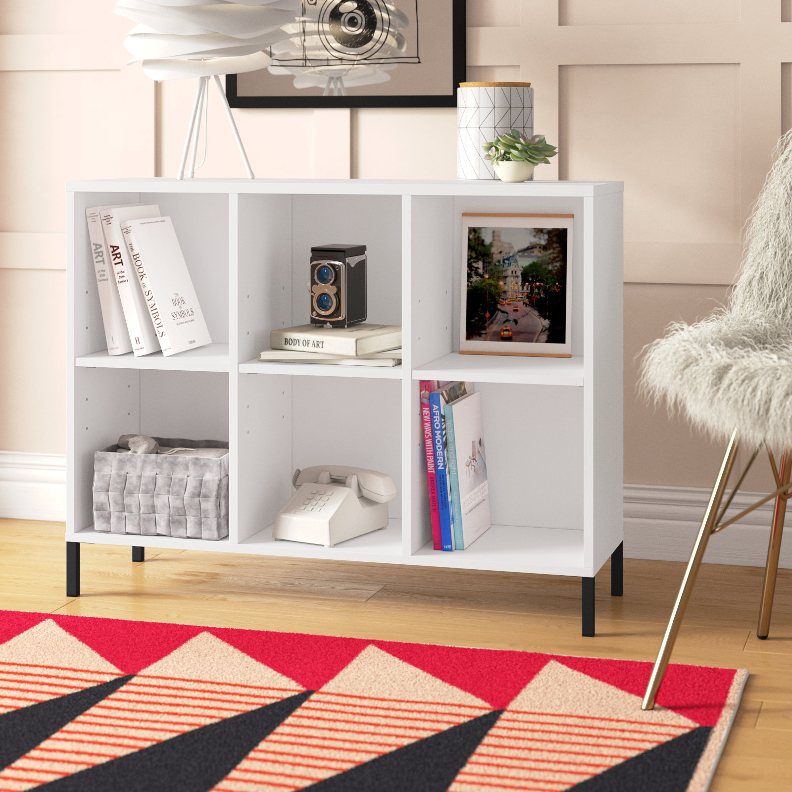 Wade Logan® Caleshia 6 Cube Bookcases | Wayfair