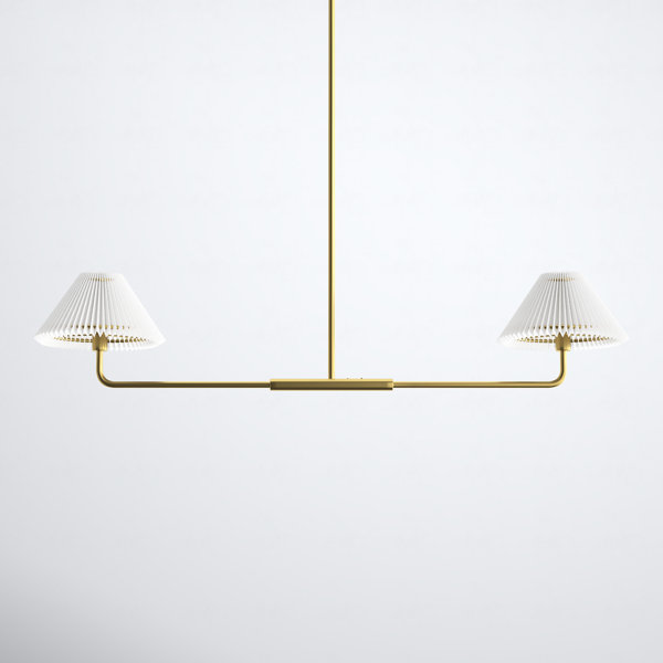 Birch Lane™ Pearson 2 - Light Dimmable Modern Linear Chandelier ...