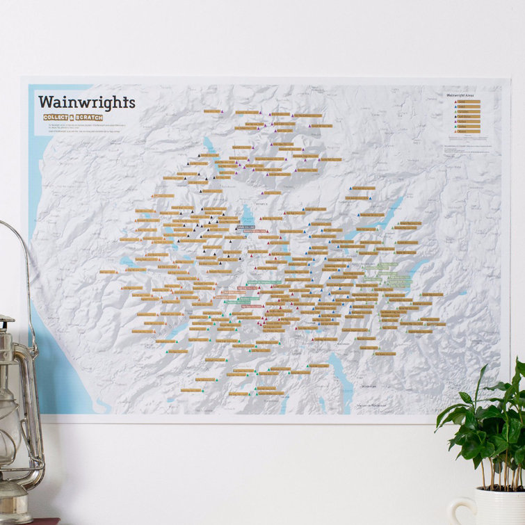 Latitude Run Scratch Off Wainwright Hill-Bagging - Unframed Art Prints ...