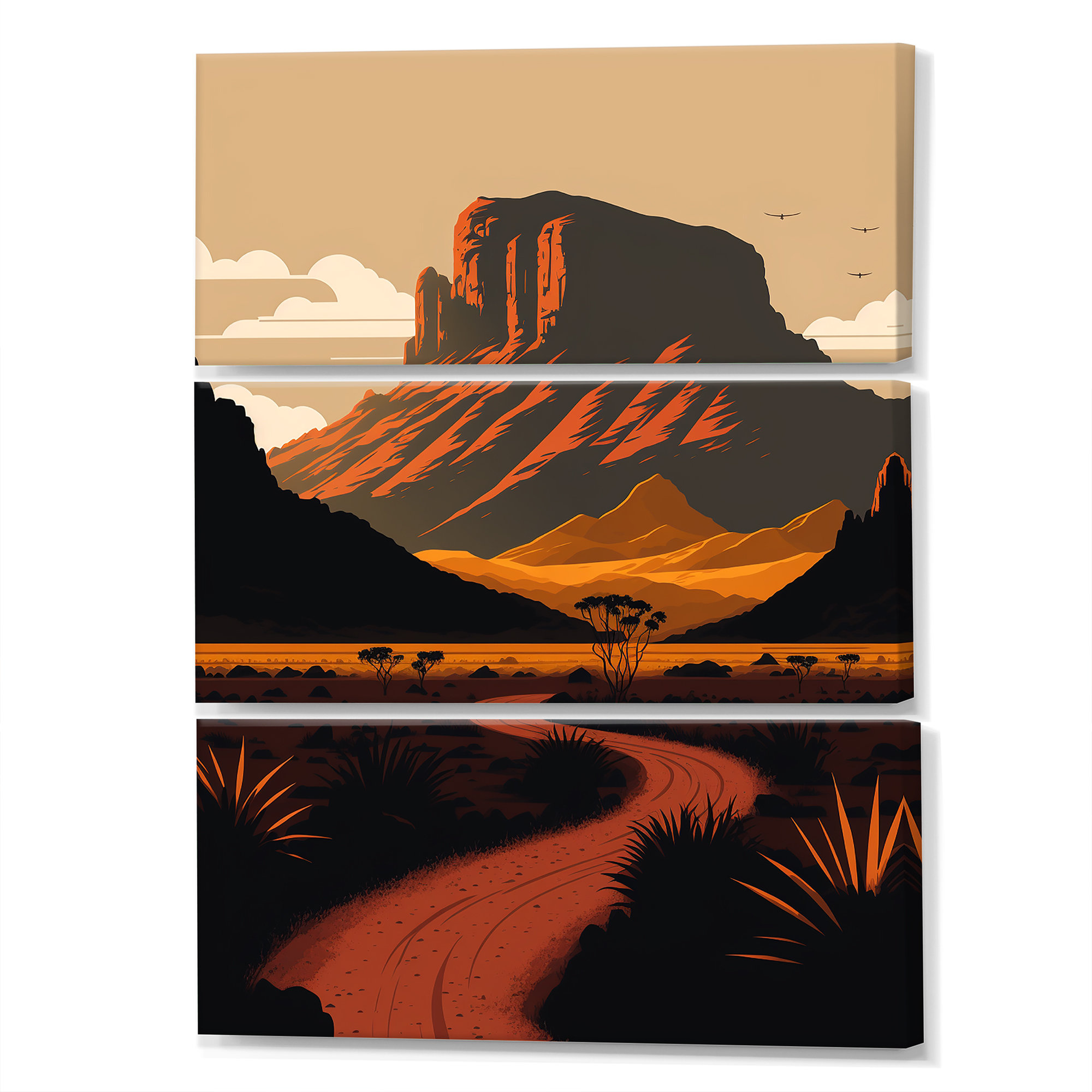 Union Rustic Path In Terra Cotta Mountains I - Landscape Mountains ...