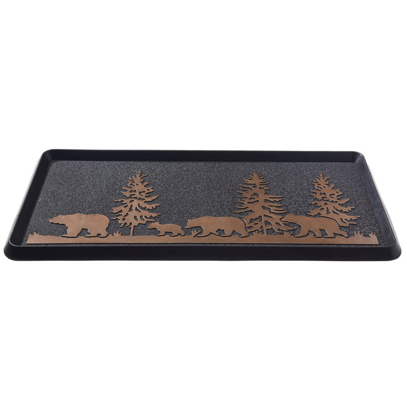 Home Furnishings by Larry Traverso Bear Rubber Boot Tray 32" x 16 ...