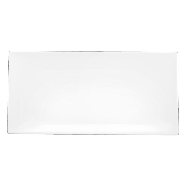 ASA Selection à Table Rectangular Plate, Fine Bone China, Warm White, W ...