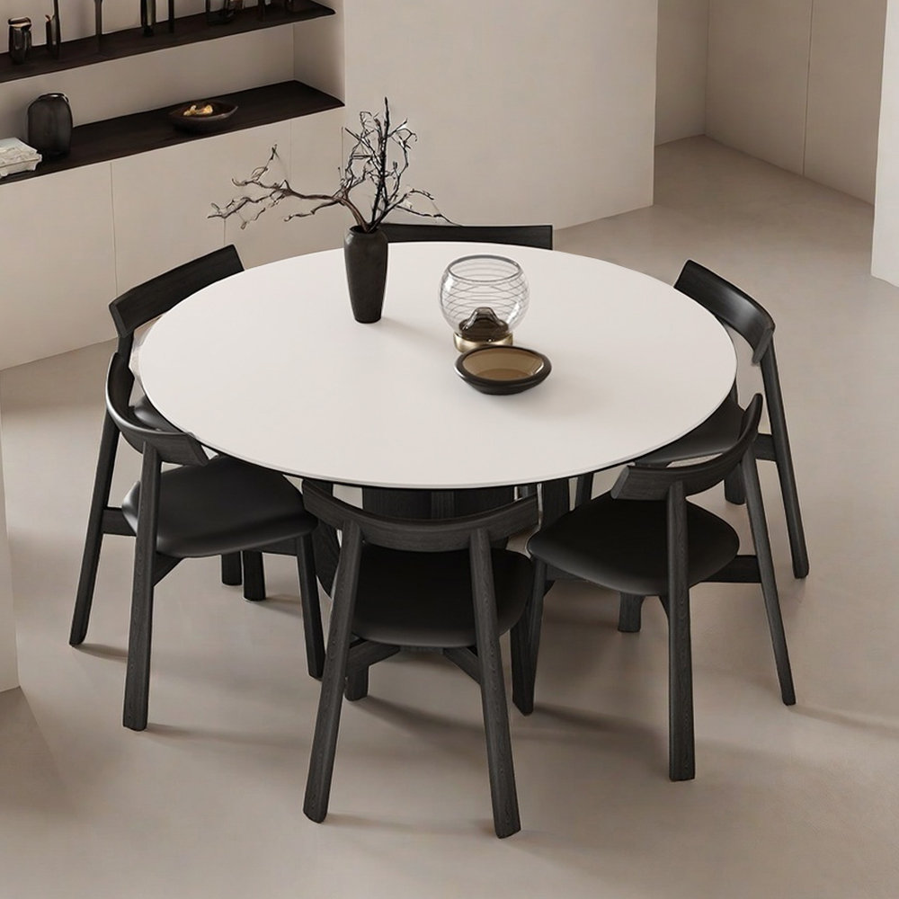 ZKuylo Light luxury high-end round dining table sets | Wayfair