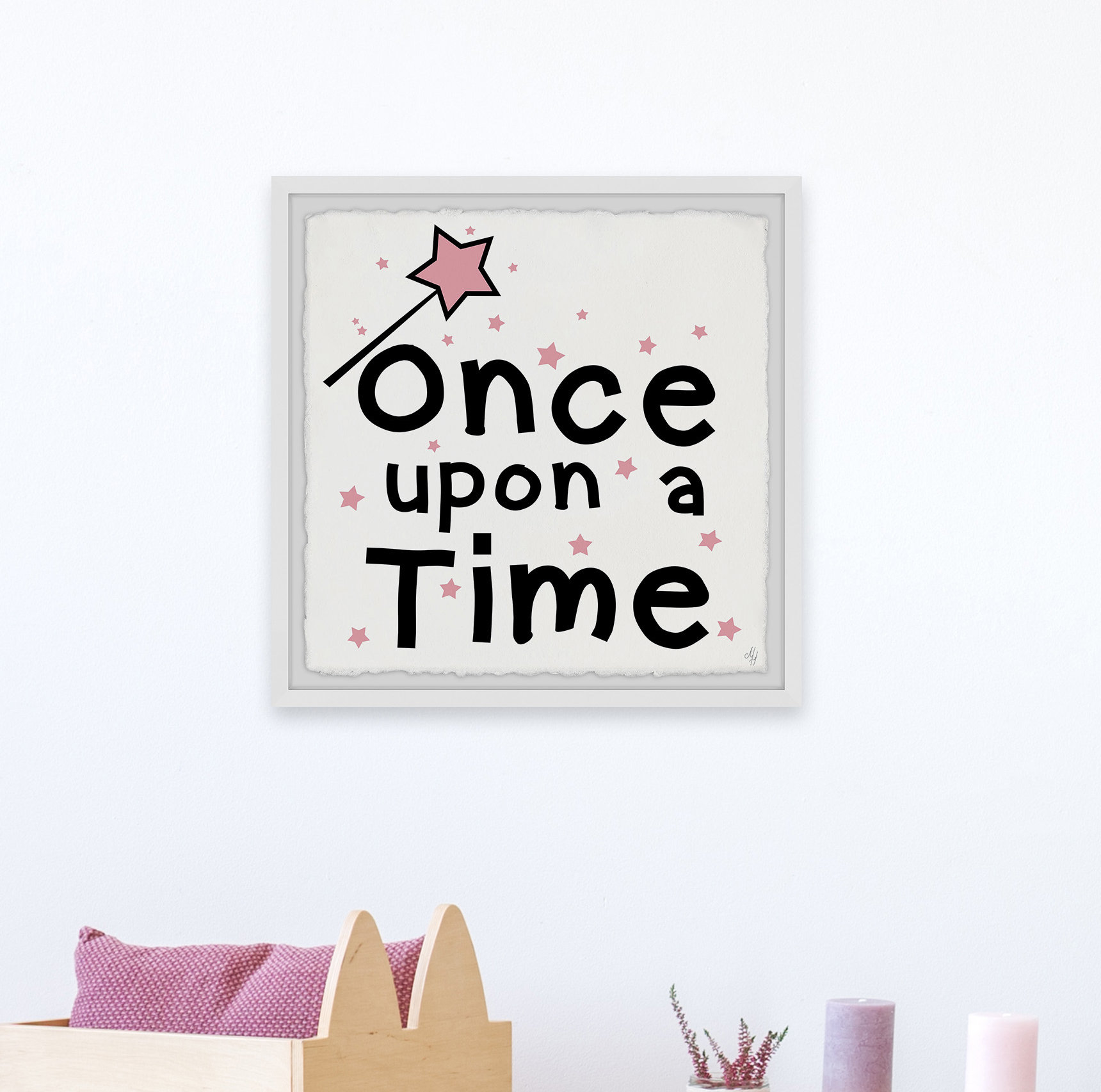 Isabelle & Max™ Criddle 'Star Dust Once Upon a Time' Framed Print | Wayfair