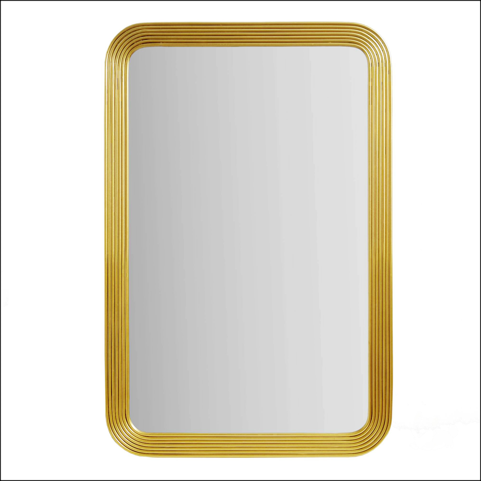 Mercer41 Exquisite Fluted Wall Mirror With Rounded Rectangle Design ...